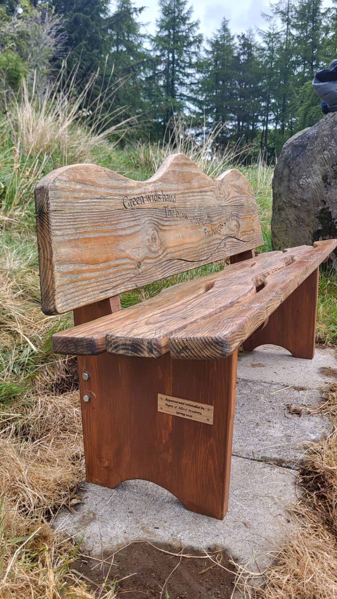 Bellabeg bench project – Alford Academy